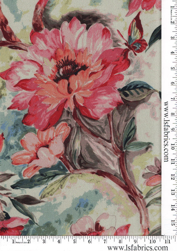 Fabric, Floral, Prints | Drapery, Upholstery | Lewis and Sheron - Lewis ...